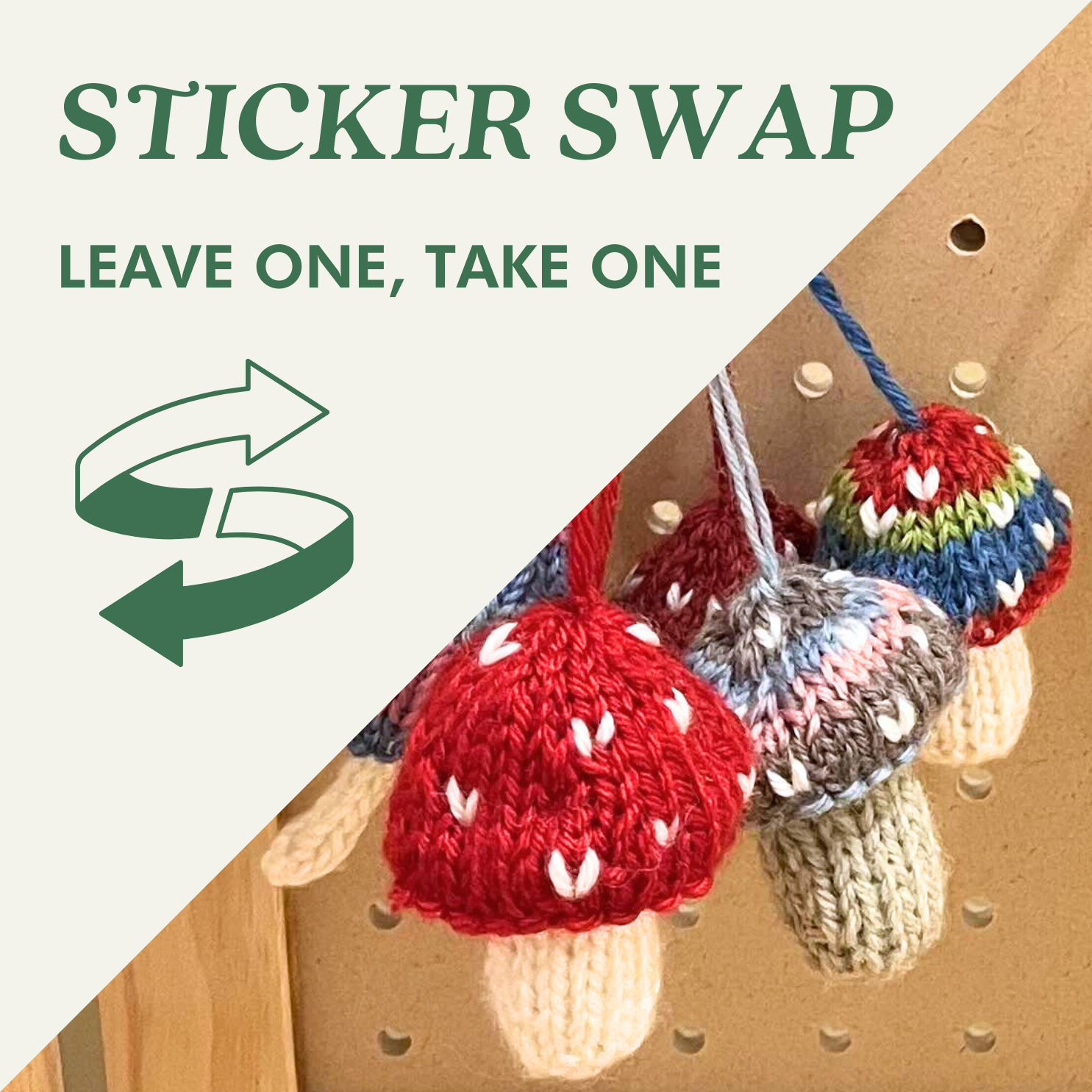 August Updates: New Knit Mushrooms & Sticker Swap - Small Victories